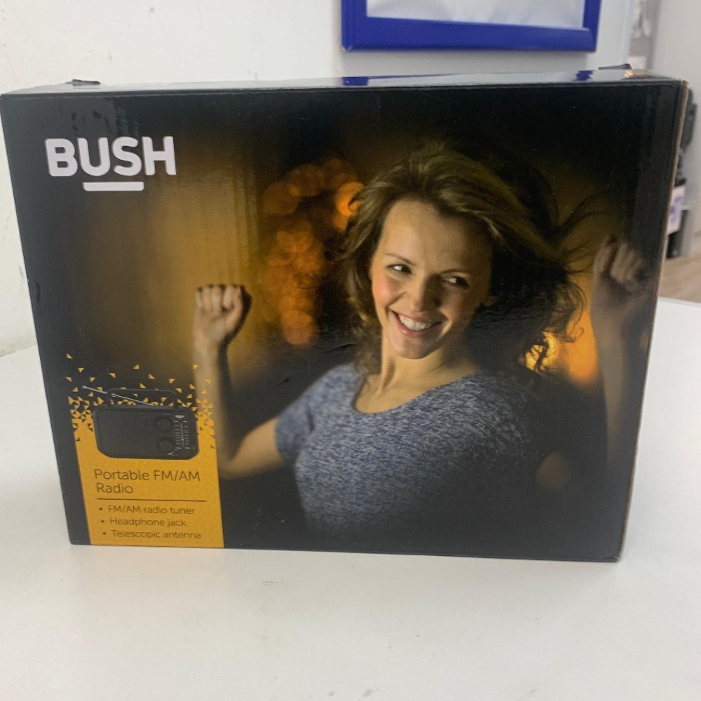 Pre-owned Bush PR-206 FM/AM Portable Radio - Black (7030736) - Own4Less